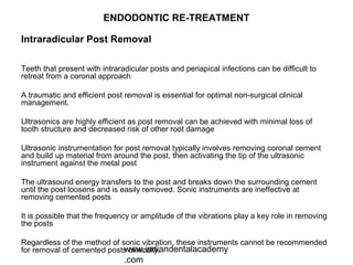 Sonics and ultrasonics in endodontics /certified fixed orthodontic ...
