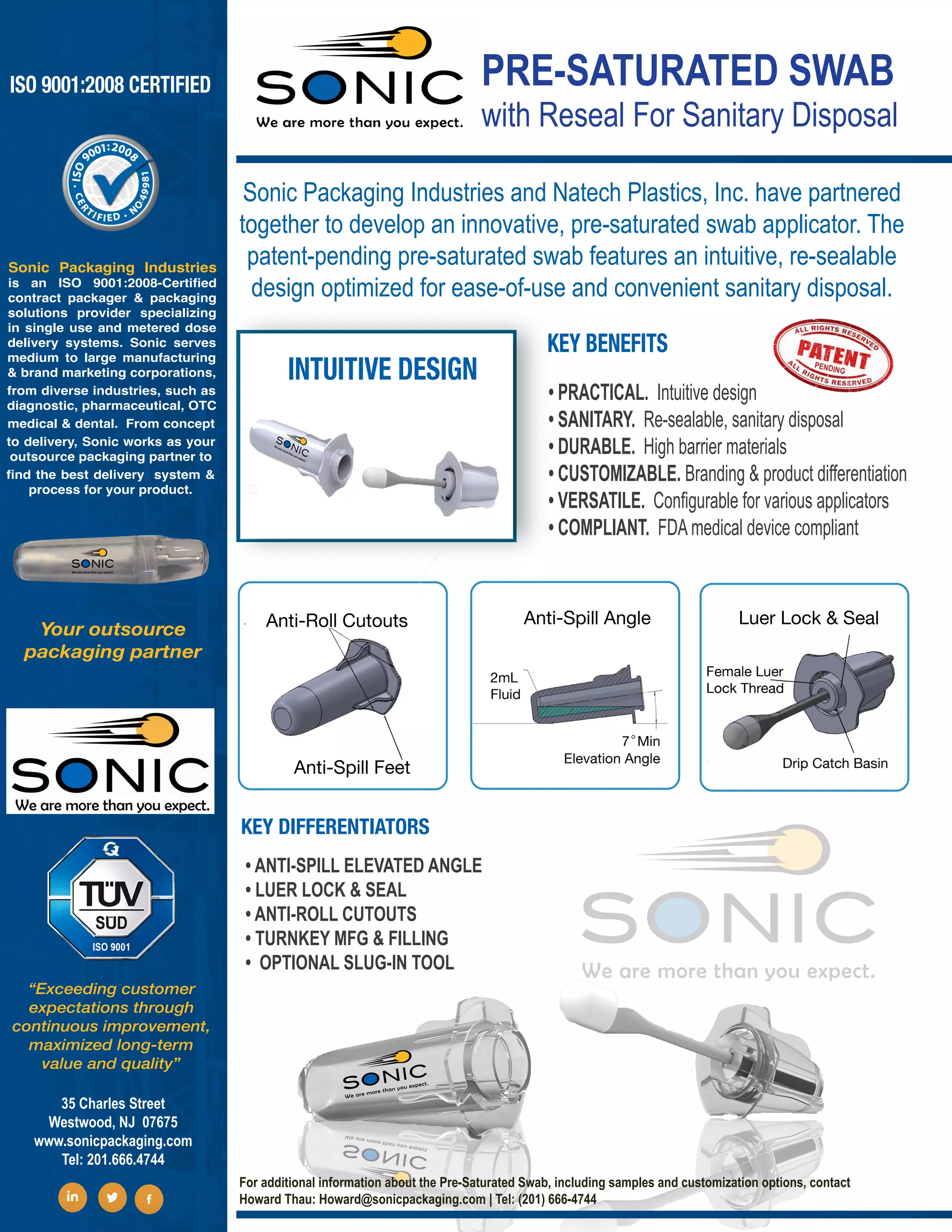 PRE-SATURATED SWAB WITH RESEAL FOR SANITARY DISPOSAL | PDF | Business ...