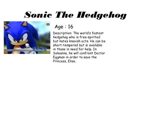 Sonic the Hedgehog