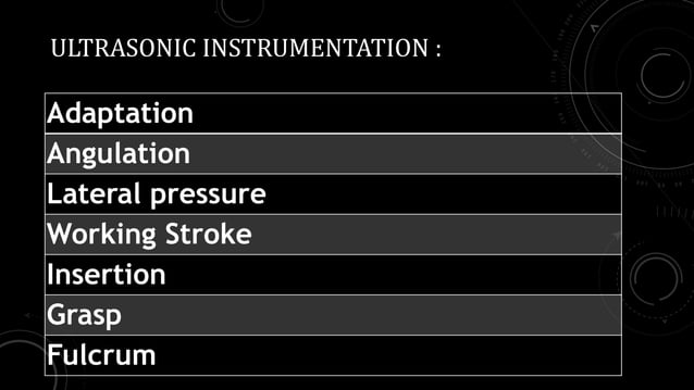 Sonic & ultrasonic instruments | PPTX | Dental Health | Diseases and ...