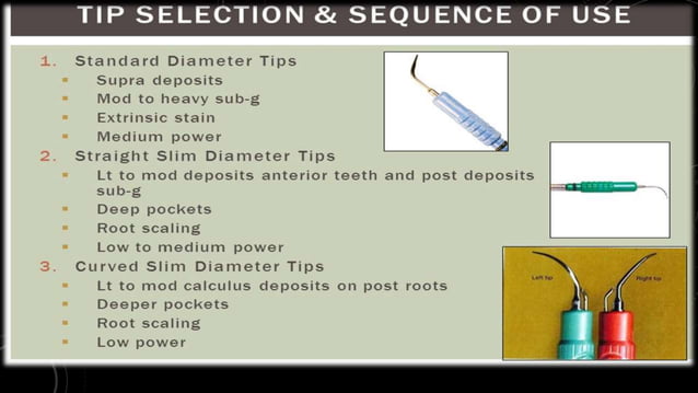 Sonic & ultrasonic instruments | PPTX | Dental Health | Diseases and ...