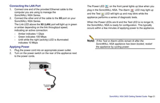 SonicWall NSA 2400 Getting Started Guide | PDF