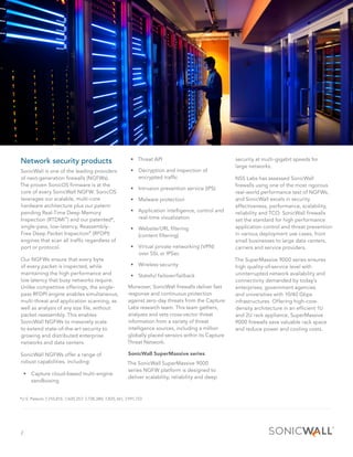 Sonic Wall Product Line Brochure | PDF | Internet | Computing