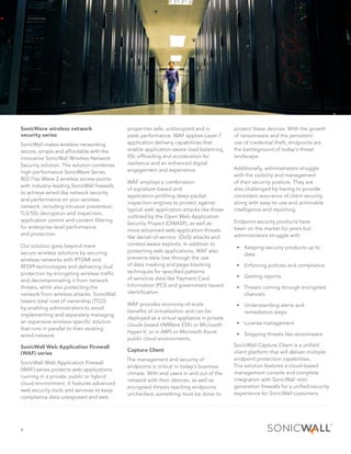 Sonic Wall Product Line Brochure | PDF | Internet | Computing