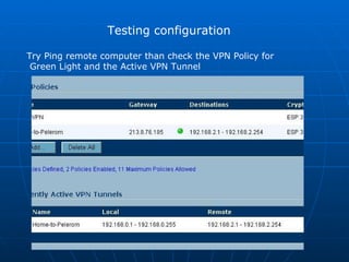 SonicWall VPN Configuration | PPT