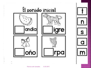 Sonidos iniciales y finales Primero Básico | PPTX