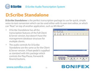 Sonifex netlog-dscribe-products | PDF