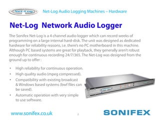 Sonifex netlog-dscribe-products | PDF | Digital Audio | Computer ...