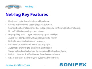 Sonifex netlog-dscribe-products | PDF | Digital Audio | Computer Software and Applications