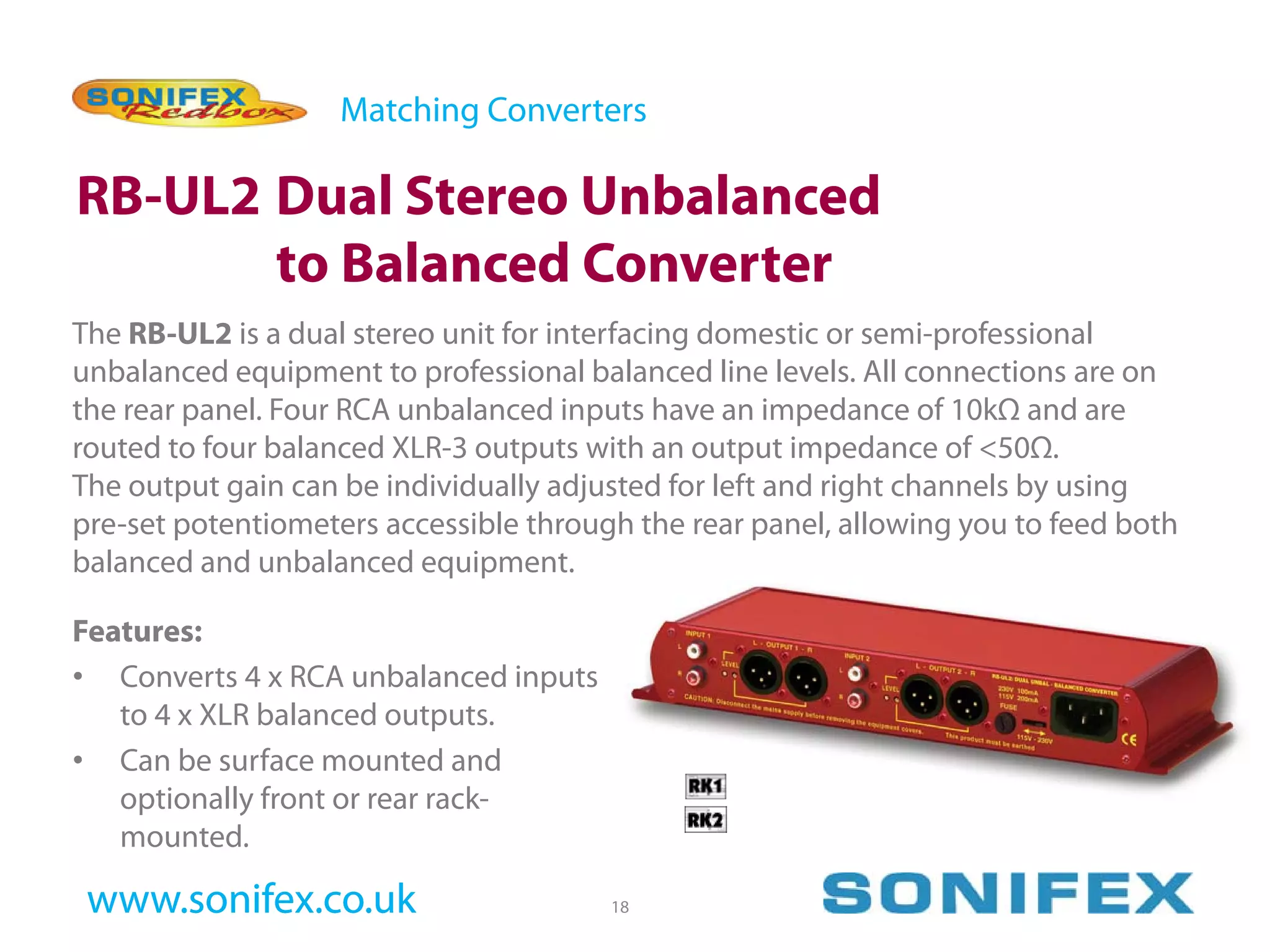 Sonifex redbox-products-products | PPT