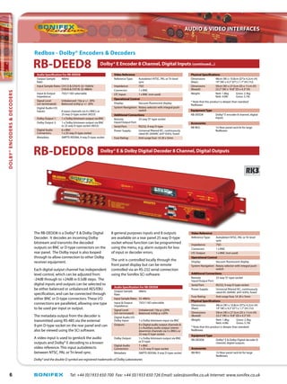 Sonifex Product Update Sept10 | PDF