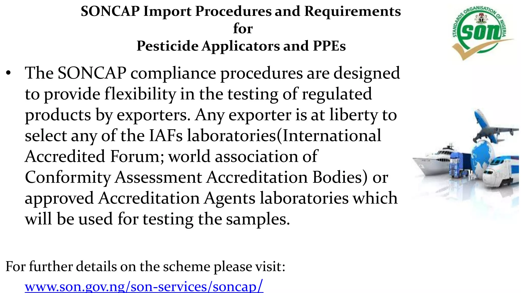 Standard Organisation of Nigeria (SON) presentation | PPTX
