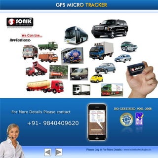 Sonik gps tracker presentation | PPSX