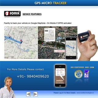 Sonik gps tracker presentation | PPSX