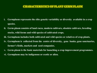 Plant Germplasm