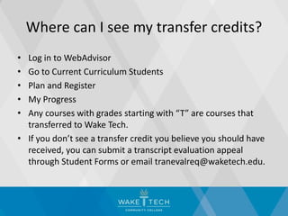 Medical Sonography info session for Wake Tech | PPTX