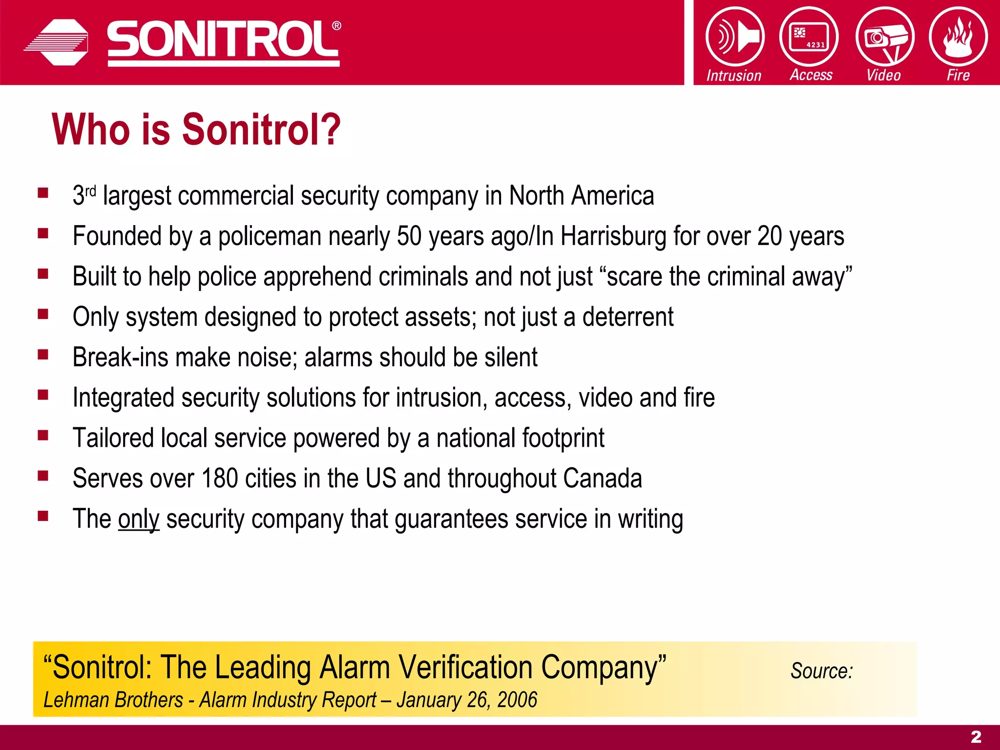 Sonitrol Presentation | PPT