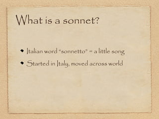 Sonnets for 7th Grade | KEY