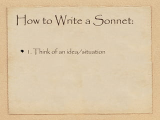 Sonnet Examples