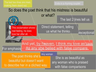 Sonnet 130-lesson | PPT