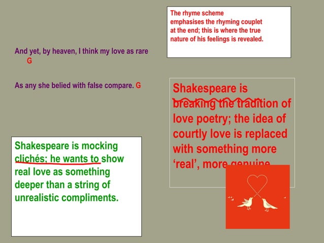 Sonnet 130-lesson | PPT | Perfume and Fragrance | Beauty