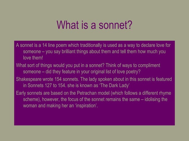 Sonnet 130-lesson | PPT | Perfume and Fragrance | Beauty
