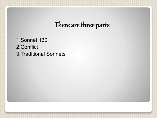 Sonnet 130 is conflicting with tradition | PPTX