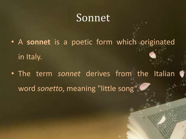 Sonnet 1 | PPTX