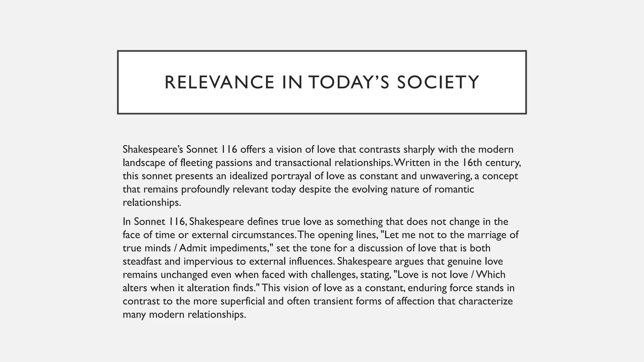 William shakespeare's- sonnet - 116-pptx | PPTX