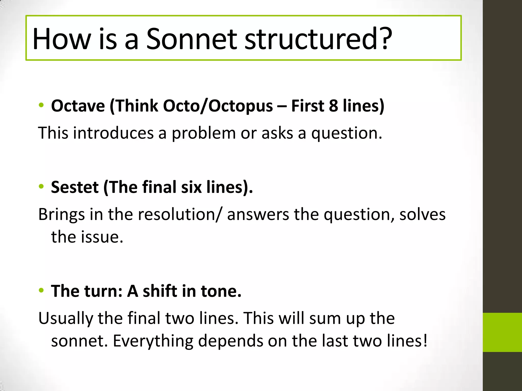 Shakespeare's Sonnet 116 Structure | PPTX | Poetry | Books and Literature