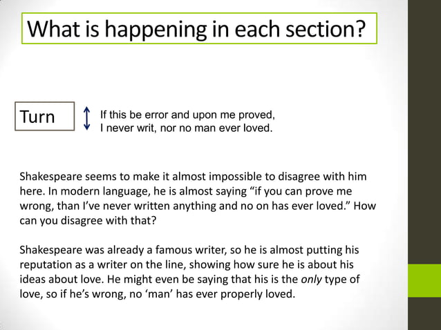 Shakespeare's Sonnet 116 Structure | PPT