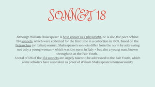 Poetry: Sonnet 18 by William Shakespeare | PDF
