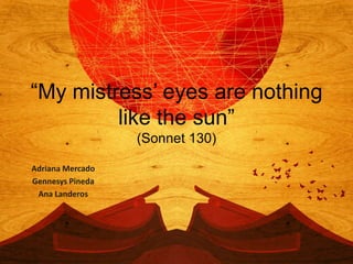 Sonnet 130 | PPTX