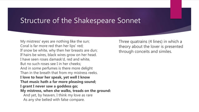 Sonnet 130 | PPTX