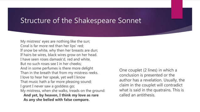 Sonnet 130 | PPTX