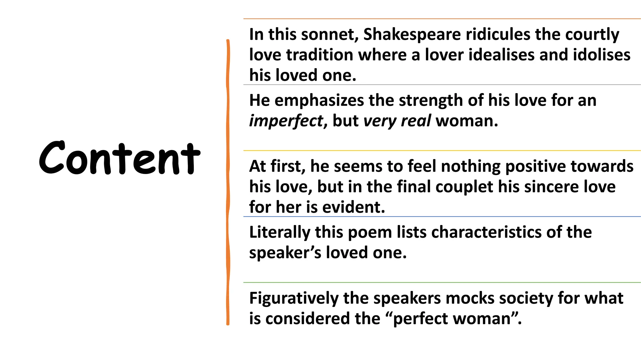 Sonnet 130 by William Shakespeare summary and analysis | PPTX