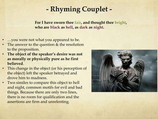 Sonnet 147 Analysis | PPTX