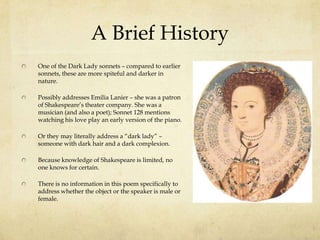 Sonnet 147 Analysis | PPTX