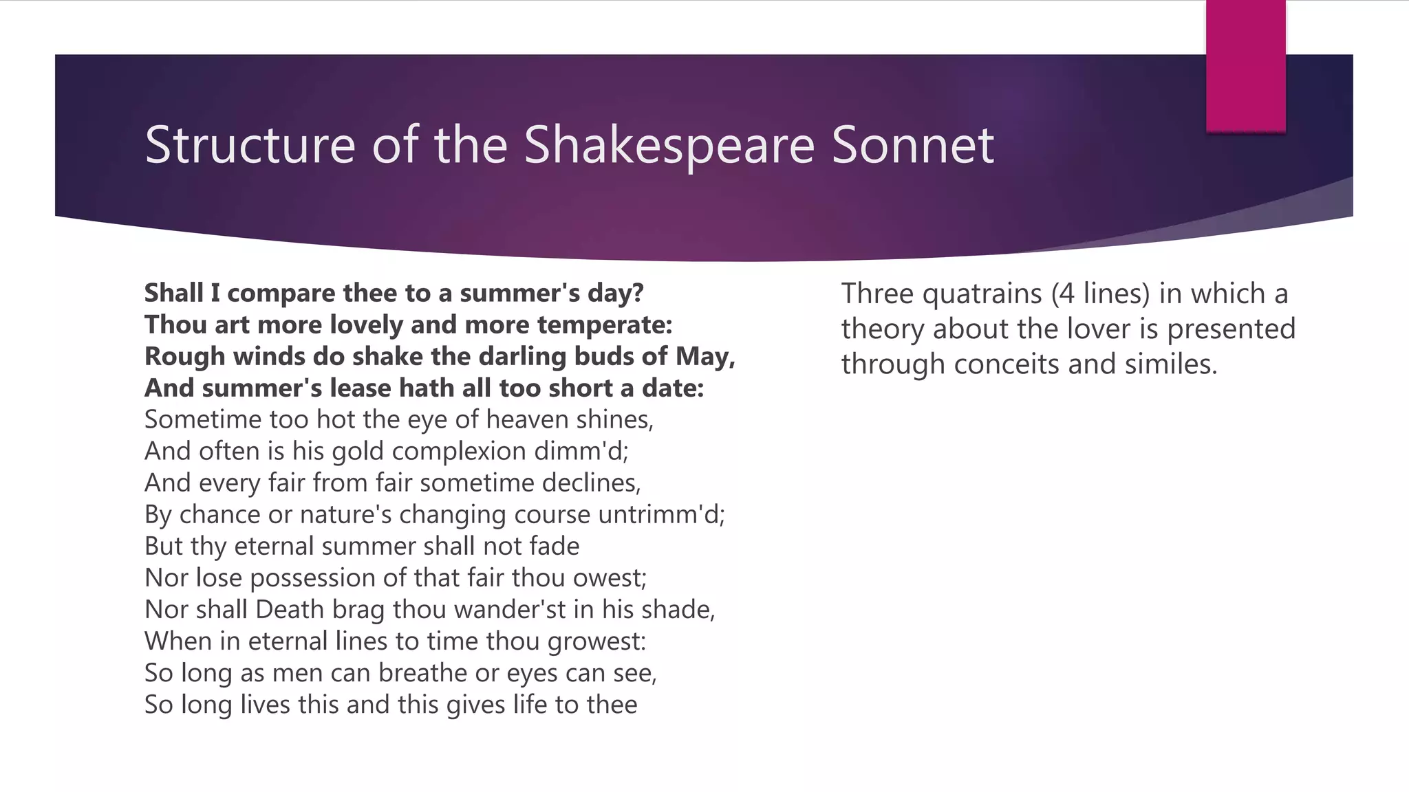 Sonnet 18 | PPTX