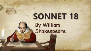 Sonnet 18 by William Shakespeare author story | PPTX