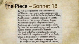 Sonnet 18 by William Shakespeare author story | PPTX