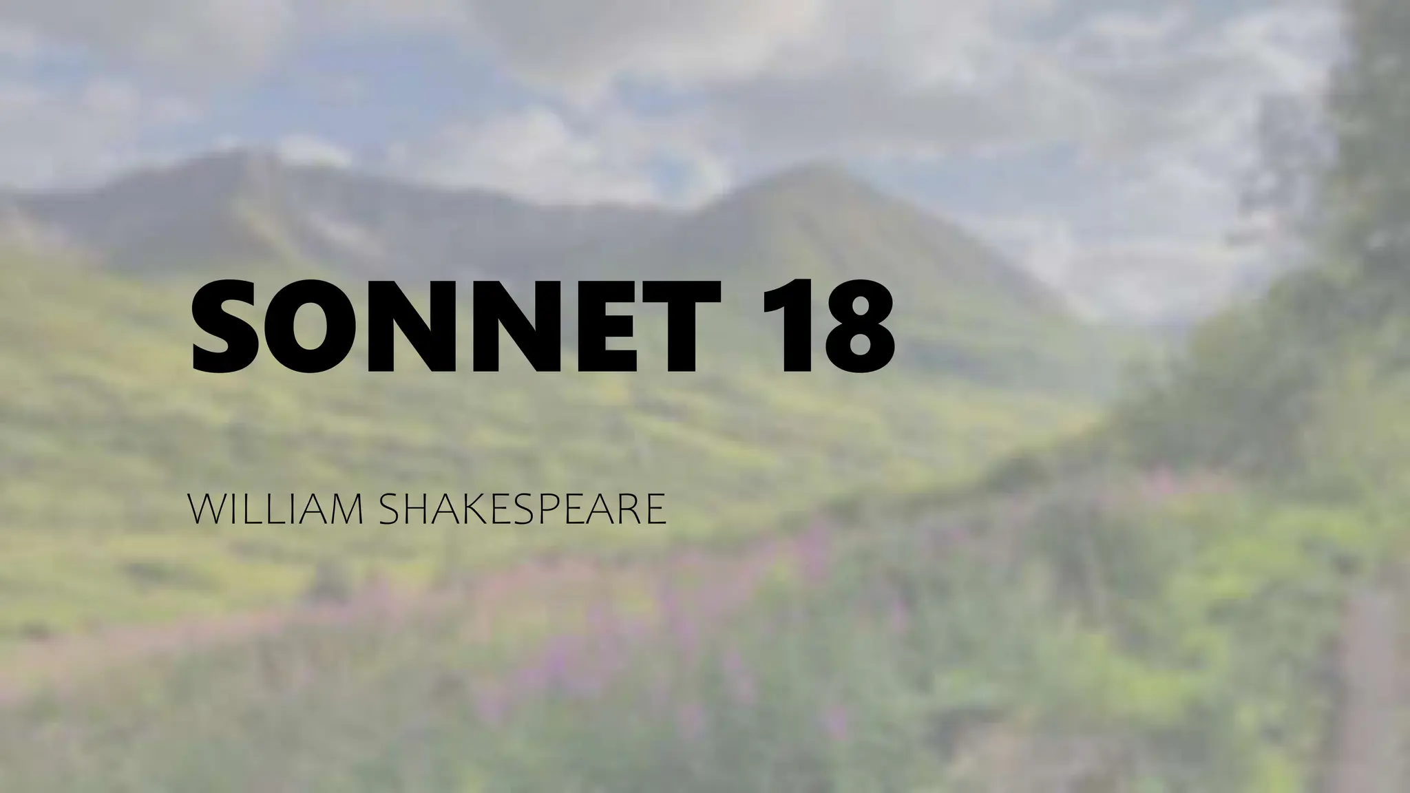 sonnet - SONNET 18 by William Shakespeare.pptx