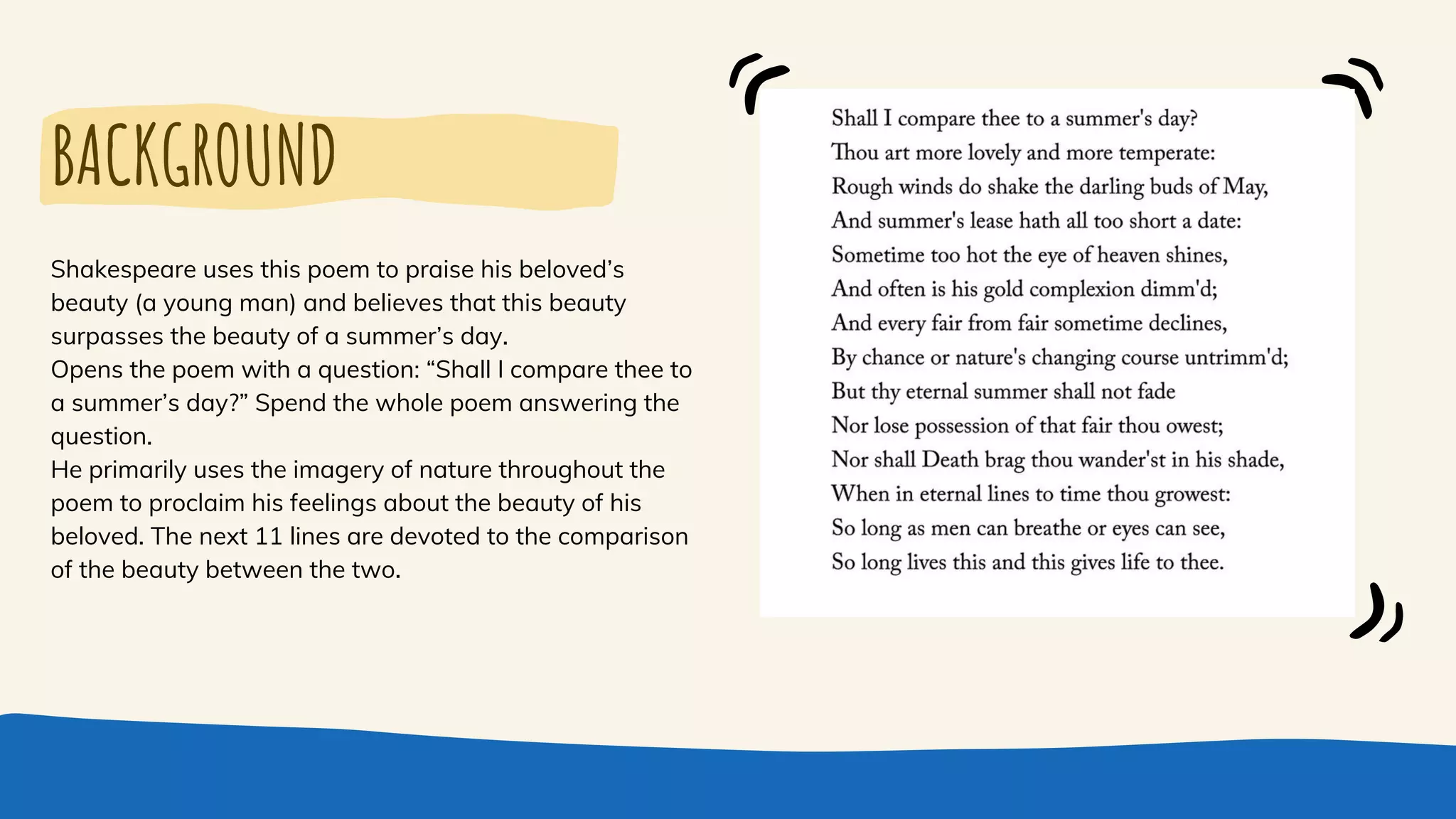Sonnet 18 - William Shakespeare | PDF