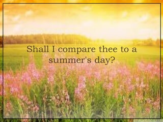 Sonnet18--Shakespeare | PPTX