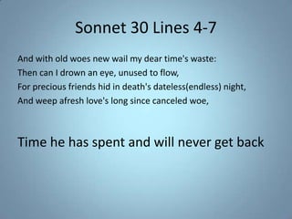 Sonnet 30 | PPTX