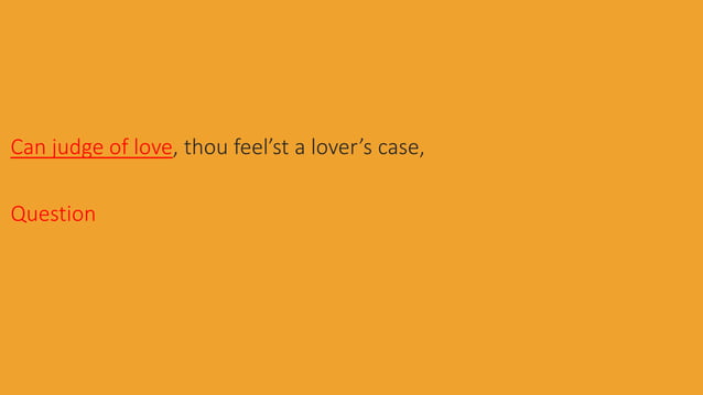 Sonnet 31 Sydney | PPTX