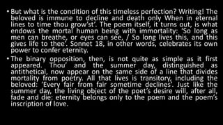 Deconstructive Reading of Sonnet - Shall I Compare thee to a Summer's ...