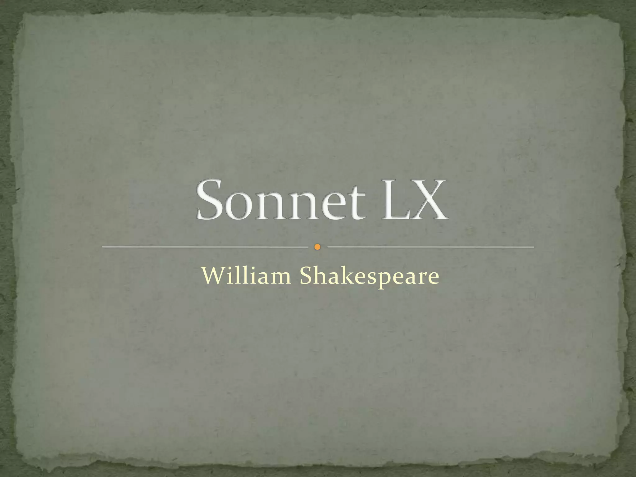 Sonnet lx | PPTX