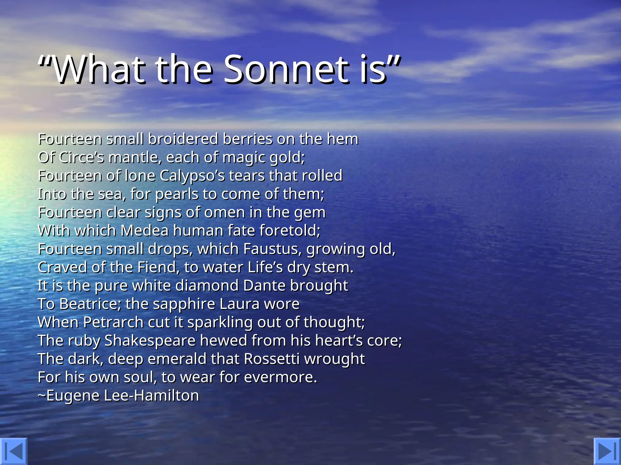 sonnet_powerpoint.ppt..sonnet_powerpoint.ppt.. | PPT