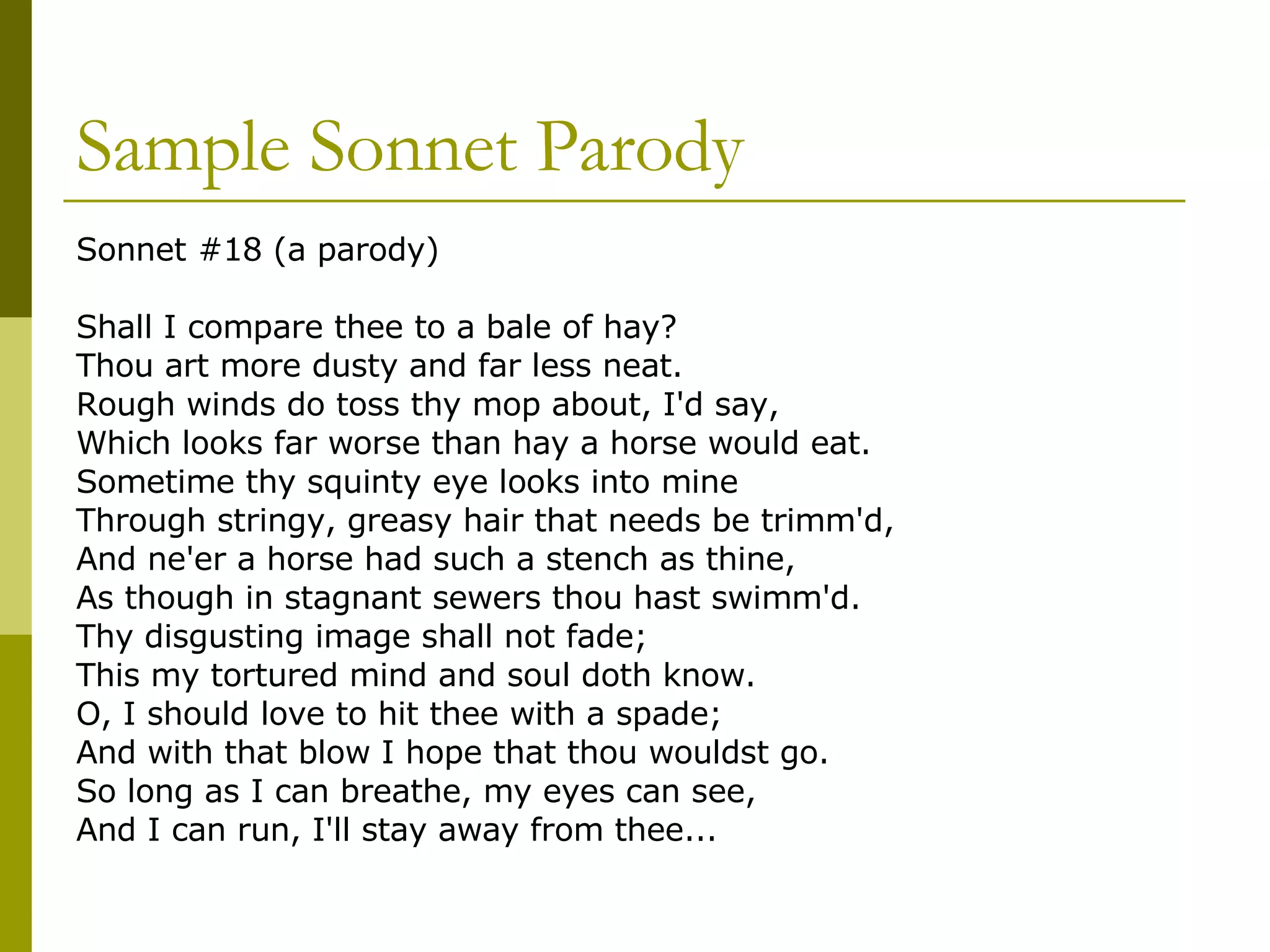 Sonnets | PPT